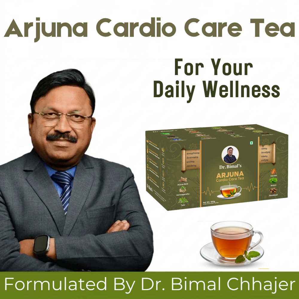 Dr. Bimal's Arjuna Cardio Care Tea with Ashwagandha, Shankhpushpi & Da